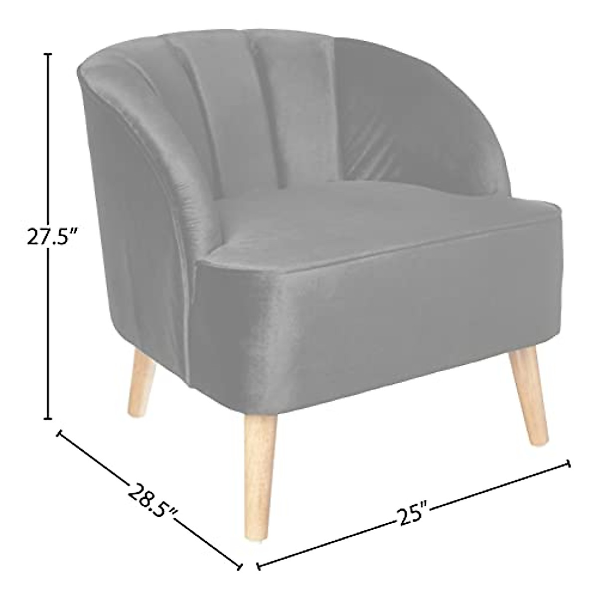 Christopher Knight Home Amaia Modern Velvet Club Chair, Black / Walnut