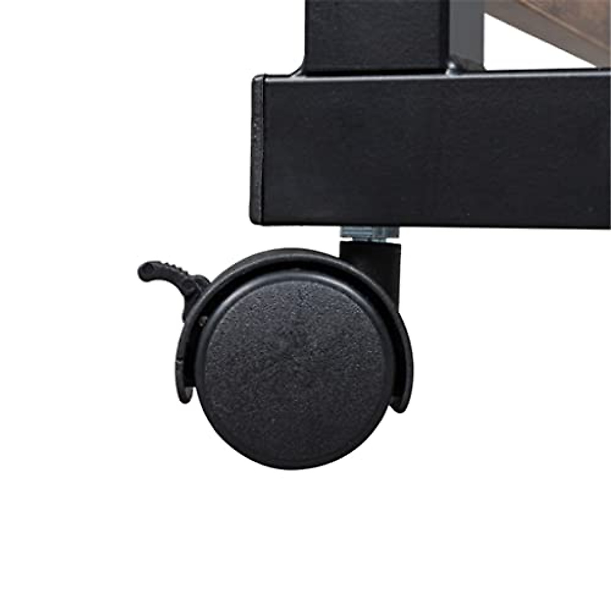 MJWDP Computer Desk Laptop Desk Rolling & Height Adjustable P2 15MM Chipboard & Steel Side Table with Baffle