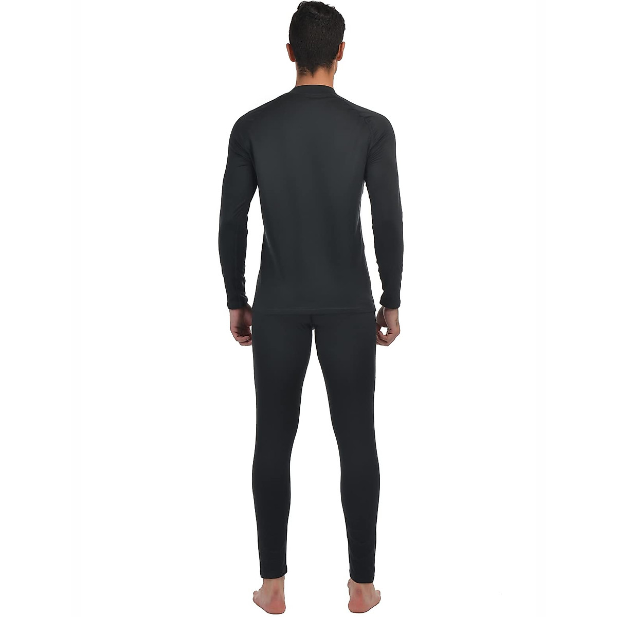 qualidyne Thermal Underwear for Men Long Johns Mens with Fleece Lined, Base Layer Men Cold Weather Top Bottom