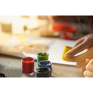 DecorRack 40 Plastic Mini Containers with Lids, 0.5oz, Craft Storage Containers for Beads, Glitter, Slime, Paint or Seed Storage, Small Clear Empty Cups with Lids (40 Pack)