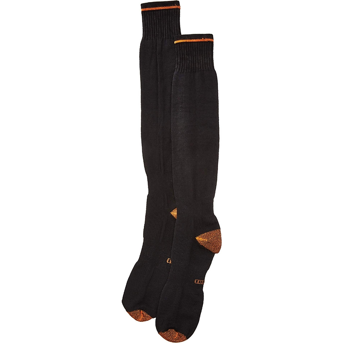 Eurosock Snow Base Ski Socks, Black/Orange, Medium