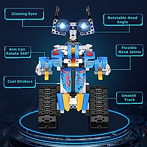 Henoda STEM Robot Toy for 8-16 Year Olds, Programmable Building Kit with APP or Remote Control, Educational Birthday Gift