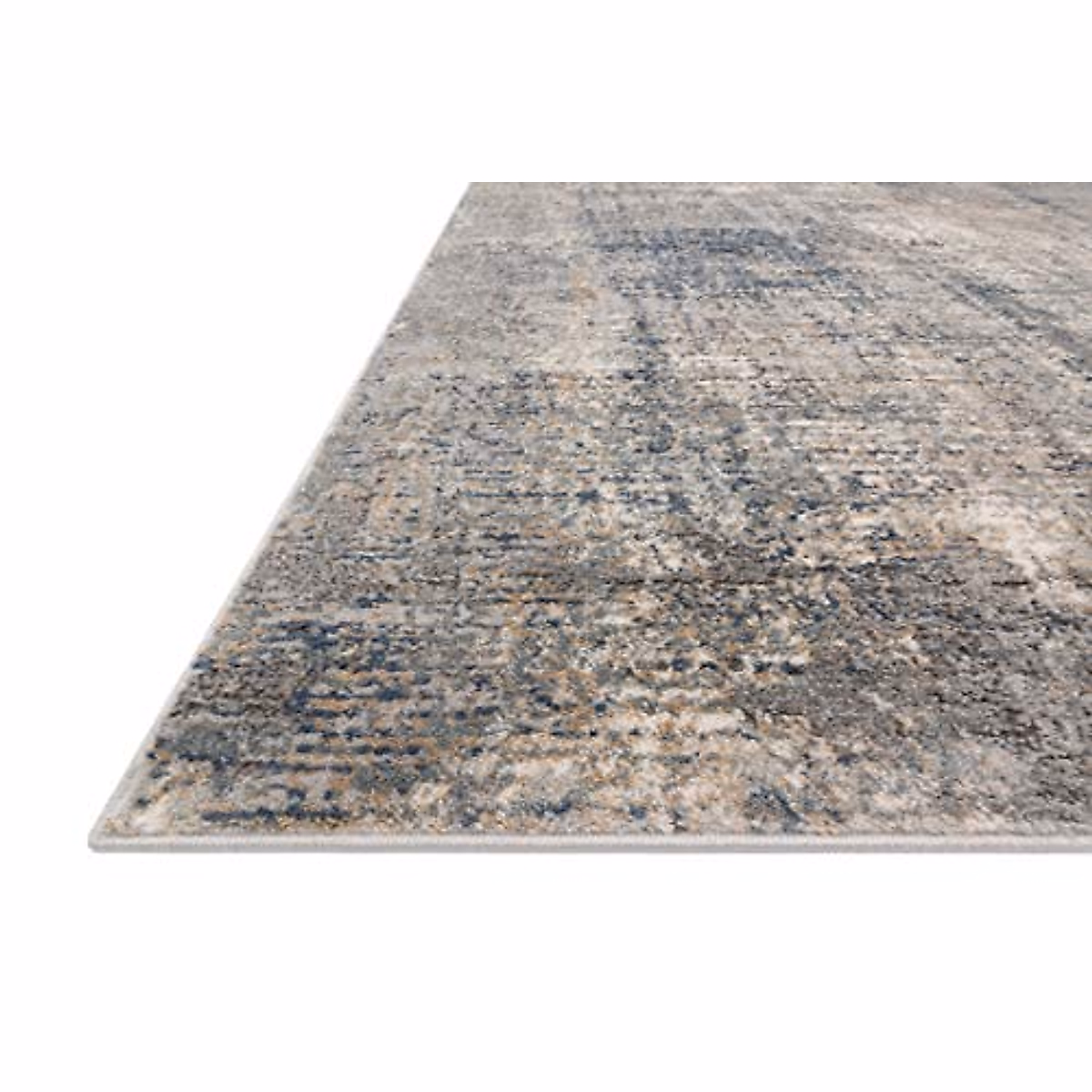Loloi Teagan Collection 7'-11" x 10'-6" Area Rug in Denim/Slate - Large Area Rug, Soft Neutral Rug, High-Traffic Area Rug for Living Room, Bedroom, Home Office, Dining Area