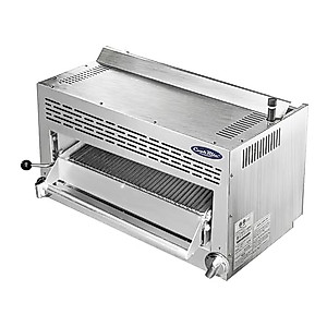 ATOSA US CookRite ATSB-36 Commercial Cheese Melter Salamander Broiler Infrared Raclette Countertop Grill Natural Gas 36-43,000 BTU