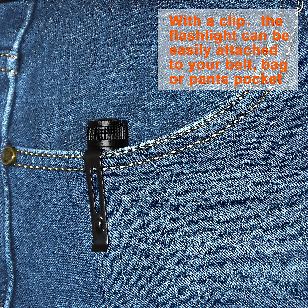 Beieverluck 10 Pack Small Mini LED Flashlight Handheld Pen Light Flashlight Tactical Pocket Torch PenLight with Clip Led Pen Flashlight for Camping Outdoor Emergency Inspection