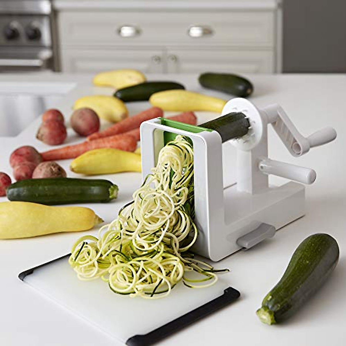 OXO Good Grips 3-Blade Tabletop Spiralizer with StrongHold Suction, White