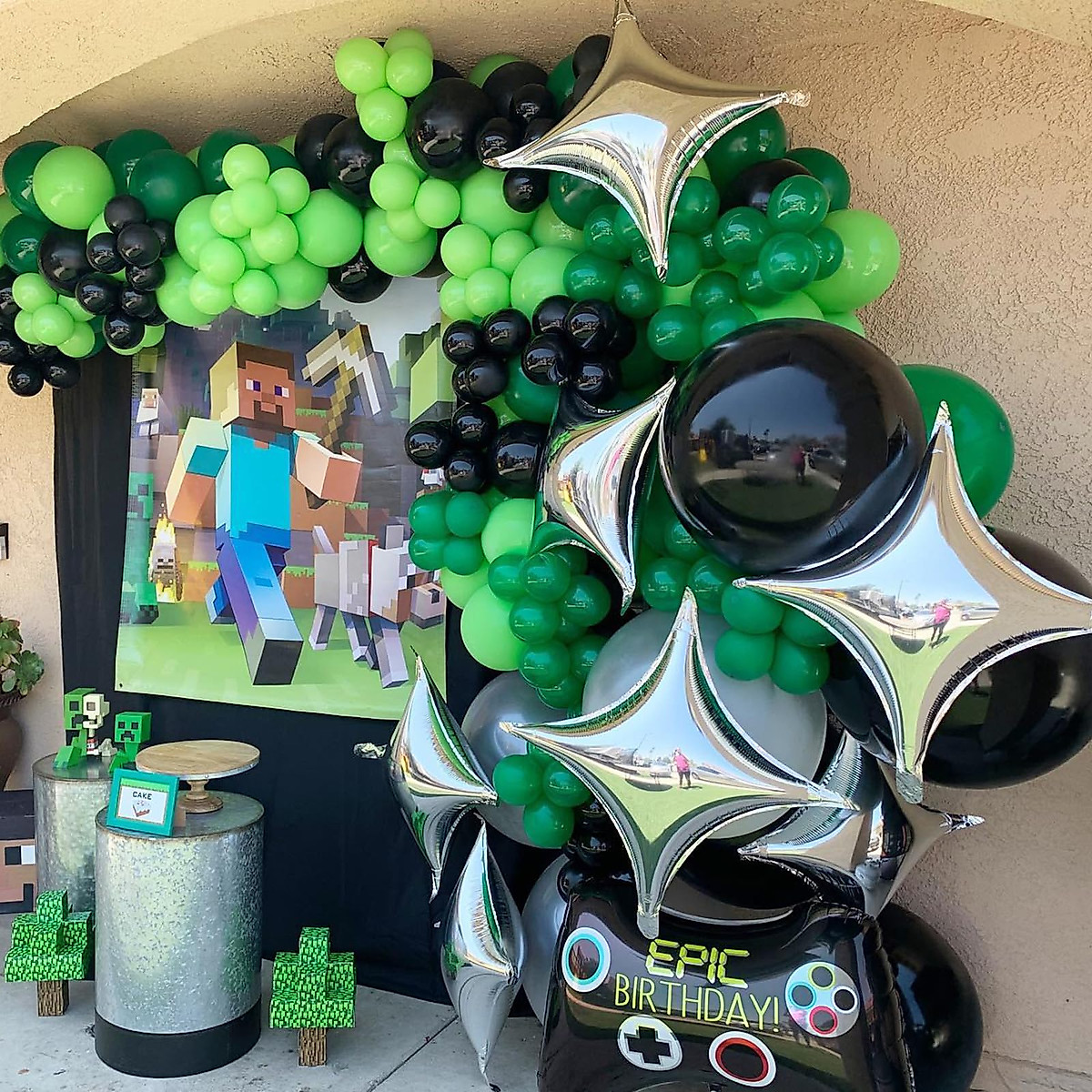 Silver Star Balloons,10Pcs Quadrangle Star Balloons,Four Angle Star Shaped Helium Mylar Balloons for Brithday,Engagement,Graduation,Wedding Party Decorations