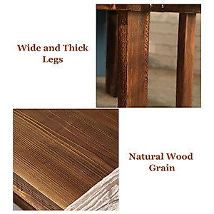 Outdoor Half Round Bench, Solid Wood Curved Benches, Semi Circle Wrap Around Tree Seating, Garden/Patio/Park/Lawn Natural Furniture Seat