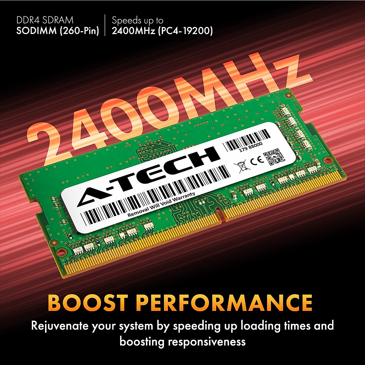 A-Tech 4GB RAM for Synology DiskStation DS220+ NAS | DDR4 2400MHz PC4-19200 SODIMM 1.2V 260-Pin Non-ECC SO-DIMM Memory Upgrade