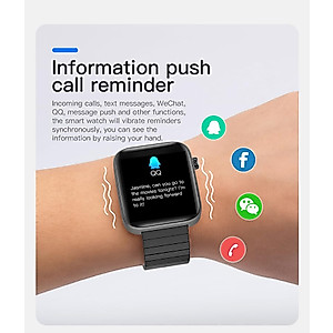 CHOKOVIE Smart Watch, Fitness Tracker with Heart Rate Monitor, Blood Oxygen Meter, Body Temperature Thermometer, Sleep Tracking, IP67 Waterproof, Step Counter Running Watch for Men Women, Black