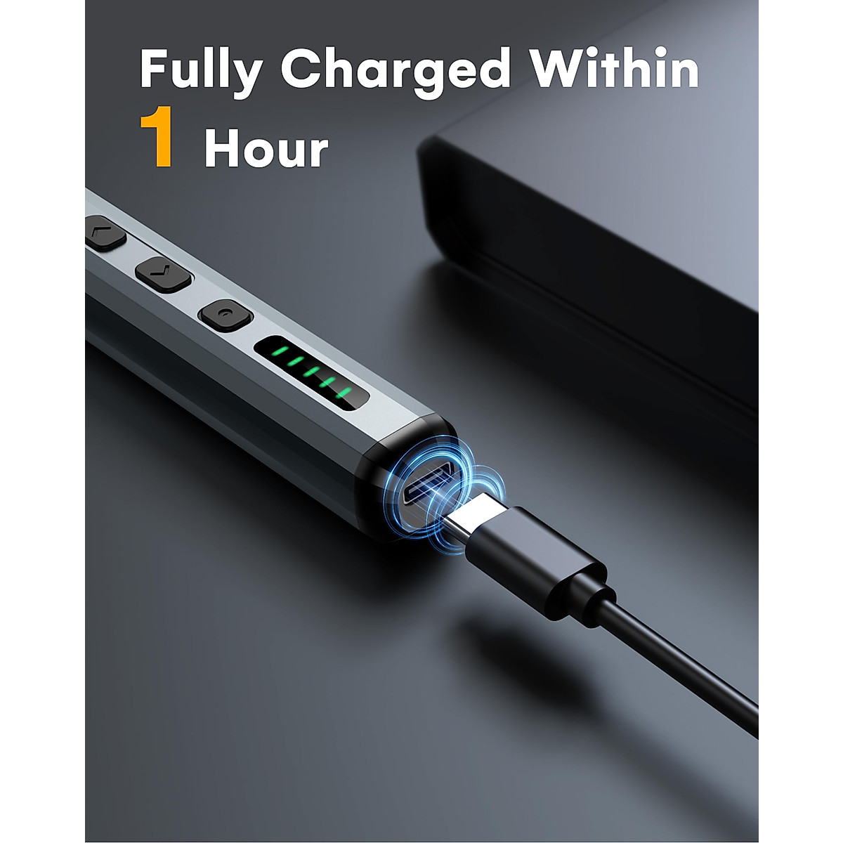 Rush Deer 70-in-1 Electric Screwdriver Set - Rechargeable Mini Precision Power Screwdriver with 64 Magnetic Bits, 5 Torque Settings, For Phone, Laptop, Camera - Cordless and Portable