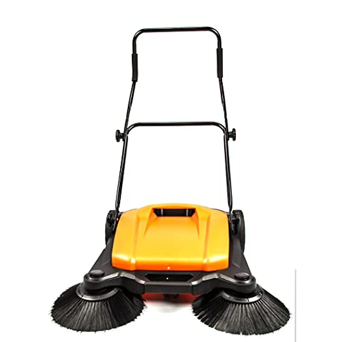 Walk-Behind Manual Push Floor Sweeper - 6.6 Gallon Capacity, 27.5" Sweeping Width, Sweeps 29,000 Square Feet/Hour