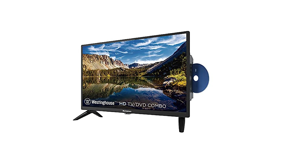 Westinghouse 24" HD Small TV with Built-in DVD - Compact LED Flat Screen
