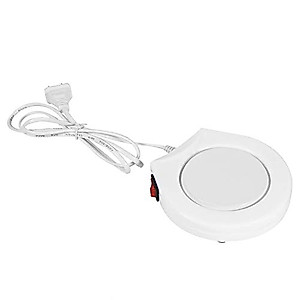 Heater Pad, 110V White Electric Powered Cup Warmer Heater Pad Coffee Tea Milk Mug US Plug