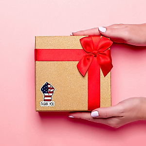 Littlefa 1.5” Thank You with America Flag Design Stickers,Thank You Stickers,Bakeries Stickers,Handmade Stickers,Small Business Stickers, Envelopes Stickers, Gift Bags Packaging 500 PCS
