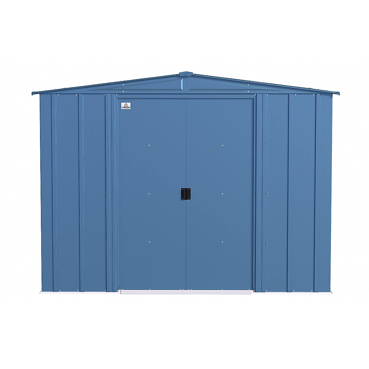 Arrow Classic Steel Storage Shed, 8x8, Blue Grey