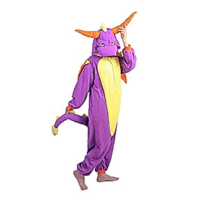 Adult Onesie Dragon Pajamas Animal Coaplay Costume Medium