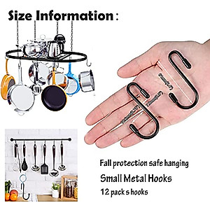 Crhexpva Anti Drop Wire Shelving S Hooks Metal Rack Hangers Untensil Hanging Hooks Shelves Hooks, Accessories Hangers (Shape A)