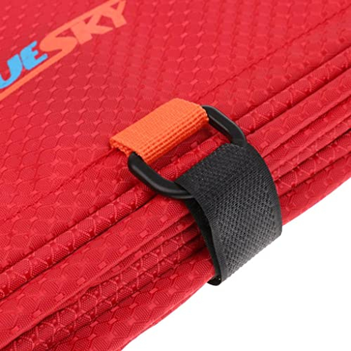 Dovewill 40cm Nylon Folding Large Triangle Tree Rock Climbing Arborist Throw Line Throw Weight Bag Clothing Storage Cube Organiser Holder - Red