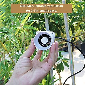 HYQFSAD 2 Inch Ventilation Fan for Small Space 12V 18W Inline Duct Fan Home Power Exhaust Air Extractor Hydroponic Blower for Kitchen Bathroom Bath Grow Tent Vent (Color : Adjustable Speed)