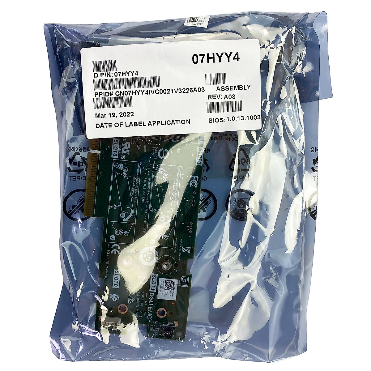 BestParts New PCIE X8 to M.2 SATA BOSS Adapter Card Compatible with Dell PowerEdge R240 R340 R440 R640 R740 R740xd T150 R250 R350 R450 R750 R7515 R7525 Boot Optimized Storage 7HYY4 22x80 SSD Not Inclu