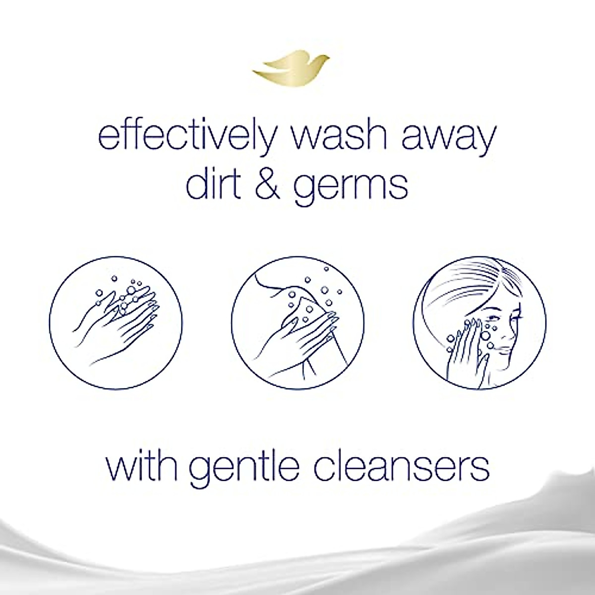 Dove Beauty Bar Gentle Skin Cleanser Moisturizing for Gentle Soft Skin Care Original Made With 1/4 Moisturizing Cream, 3.75 Ounce (Pack of 14)