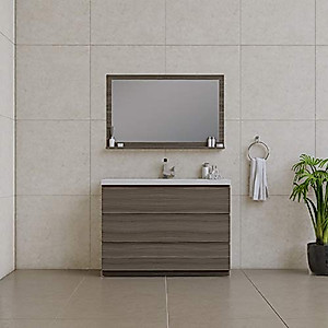 Alya Bath Paterno Bathroom Vanity, Gray