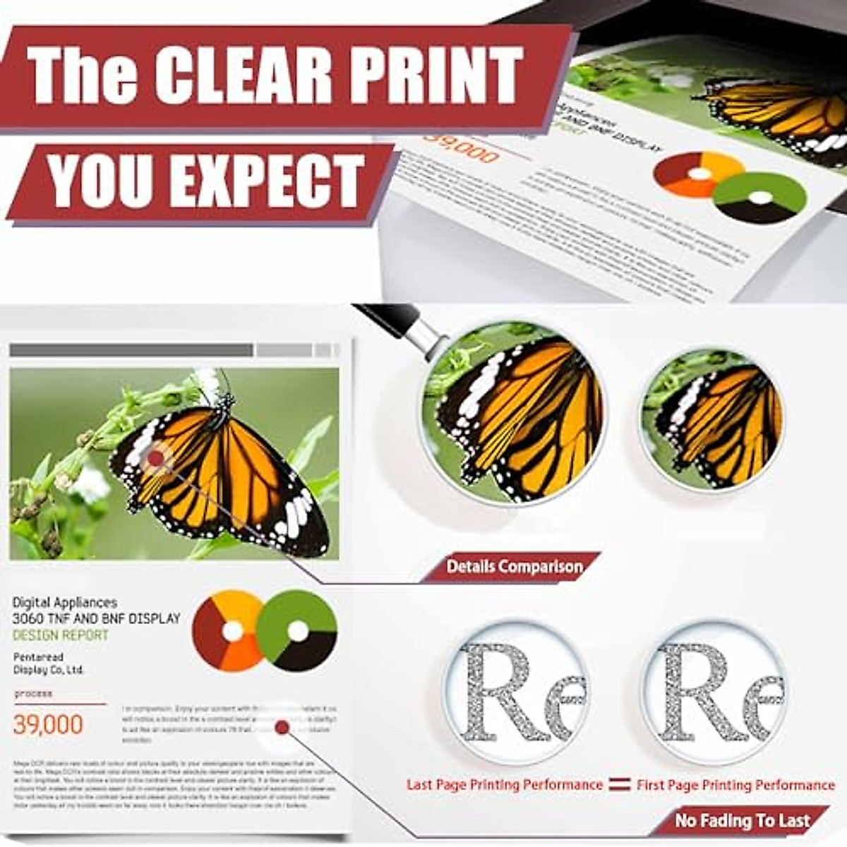 Replacement CRG069 Toner Cartridges Compatible for Canon CRG069 CRG-069 069 Toner Cartridge Work for Canon LBP673 MF750 LBP673CDN LBP673CDW LBP674CX MF752CDW Printer Combo Pack