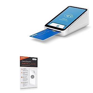 BoxWave Screen Protector Compatible with Square Terminal - ClearTouch Anti-Glare (2-Pack), Anti-Fingerprint Matte Film Skin for Square Terminal