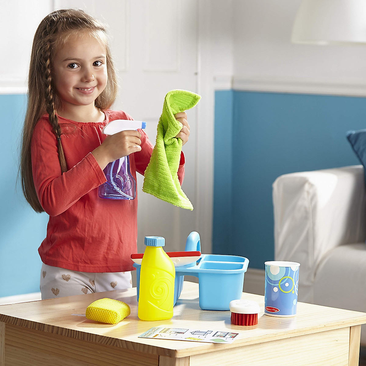 Melissa & Doug Spray, Squirt & Squeegee Play Set - Pretend Play Cleaning Set