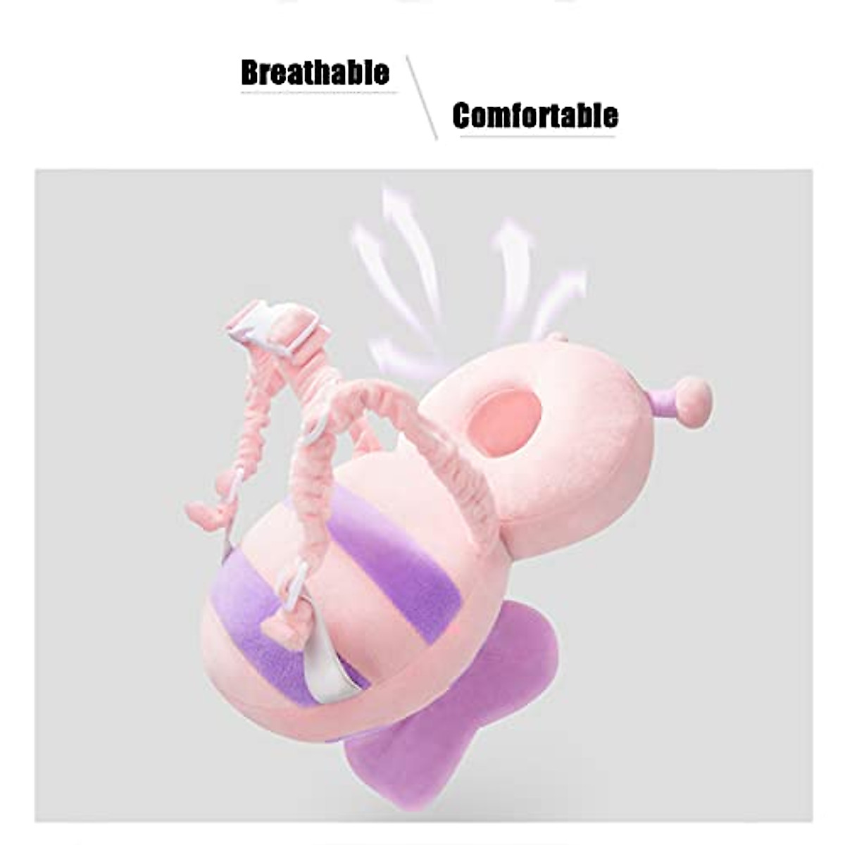 SYSUII Baby Head Protector for Baby Toddler Walker, Adjustable Baby Safety Pad Cushion Pillow Backpack Wear Baby Back Protection for Crawling and Walking for 4-24 Months Boys Girls