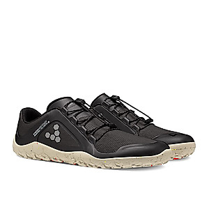 Vivobarefoot Primus Trail II FG, Womens Recycled Off-Road Shoe with Barefoot Firm Ground Sole Obsidian