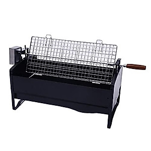 TAMYID Charcoal Grills, Bbq Rotary Grill Family Camping Portable Small Barbecue Oven Detachable Outdoor BBQ Grill Outdoor Kitchen