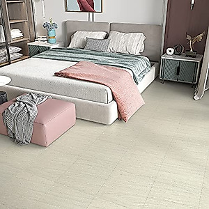 VaryStyle 12"x12" Beige Marble Tiles Peel and Stick Tile Stickers Self Adhesive Removable Waterproof Bathroom Wall Tile Vinyl Floor Stickers Stick on Tile for Walls Floor Kitchen Backsplash 5 Packs