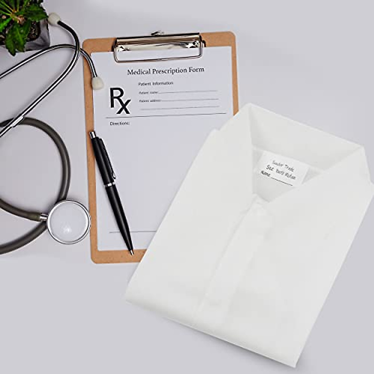 Disposable Lab Coats for Kids, 12 Pack - Lab Coats for Kids Science Party (Youth Medium)