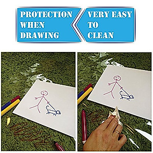 Easy Cleaning Baby Splat Mat Waterproof High Chair Floor Mat Feeding Floor Cover (Clear)