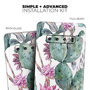 DesignSkinz Summer Watercolor Floral v2 Protective Vinyl Decal Wrap Skin Cover Compatible with The Samsung Galaxy S20 (Screen Trim & Back Glass Skin)