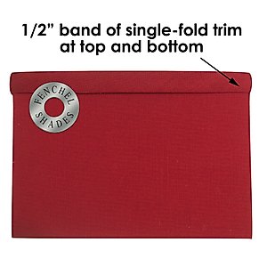 FenchelShades.com 5" Top by 8" Bottom by 7" Slant Height Fabric Barrel Lampshade Double Clip-On Attachment (Rich Red)