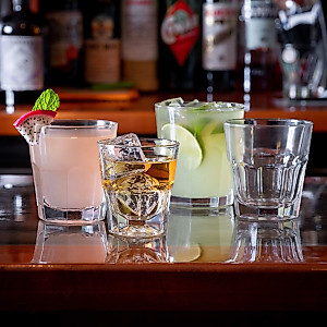 Arc Cardinal Arcoroc Fully Tempered Gotham Rocks Glass, 9-Ounce, Clear, Case of 36