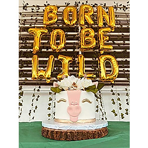 JeVenis Born To Be Wild Balloons Born To Be Wild Birthday Party Decoration Born to be Wild Banner Jungle Baby Shower Safari Baby Shower Decorations