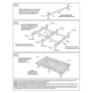 KD Frames Ekko Platform Bed - Queen Bed Frame - Unfinished Wood Bed Frame - Natural, Minimalist Bed - Floating Bed Design - Easy Assembly, No Box Spring Needed - Solid Wood Queen Platform Bed