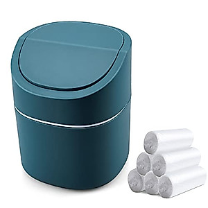 Business King Mini Trash Can with Lid 2 pcs & Trash Bag 360 pcs