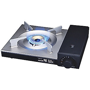 MIYABI IWATANI CB-WA-35 Cooking Gas Stove Burner Black&Gold