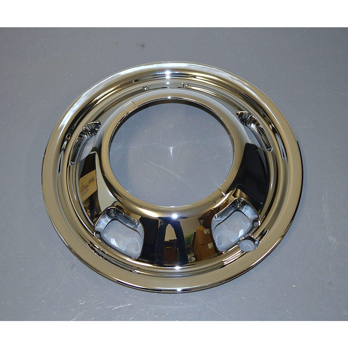 New Chrome 17" inch Front Wheel Simulator Skin Hubcap Cover Replacement for 2003-2017 Dodge Ram 3500 Dually Truck