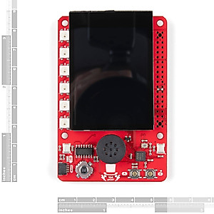 SparkFun Top pHAT for Raspberry Pi - Supports Machine Learning Voice Control Onboard Microphone & Speaker Two programmable Buttons & Joystick RGB LEDs Offswitch for Rpi 2.4" TFT LCD Display