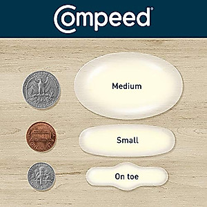 Compeed Advanced Blister Care 10 Count Mixed Sizes Pads (2 Packs), Hydrocolloid Bandages, Heel Patches, Blister on Foot, Blister Prevention & Treatment, Waterproof Cushions, Packaging May Vary