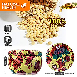 Scented Candles Gifts for womem: Soy Wax 6 Pack Gift Package Lavender Rosemary Vanilla Freesia Jasmine Rose Natural for Stress Relief and Aromatherapy Candle Sets for Home Birthday Yoga