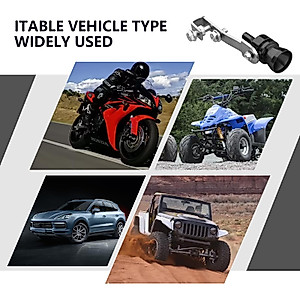 QODOLSI Pack-2 Turbo Sound Whistle Simulator, 4.0In x 0.9In Car Roar Maker Tail Pipe Whistle, Aluminum Turbo Sound Whistle Exhaust Muffler Sound Booster, Car Universal Styling Accessories (Black)