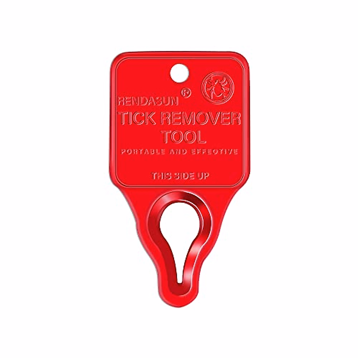 Tick Remover Tool, Tick Removal Tool Suitable for Pets, Animals, and Humans, Quick, Safe, Reliable, and Highly Essential Tick Remover Tool for Portable Outdoor Living, 1 Pack (Red)