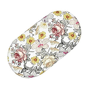 Stretchy Bassinet Sheet, Breathable Universal Cradle Sheet for Rectangle, Oval, or Hourglass Bassinet Pads/Mattress, Ultra Soft Fitted Sheets for Baby Boys Girls